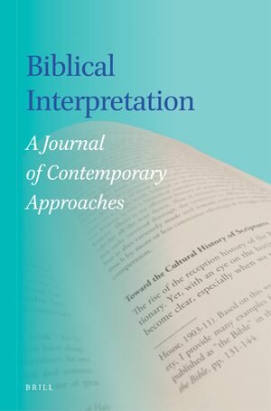 Our journals : Biblical Interpretation: A Journal of Contemporary ...